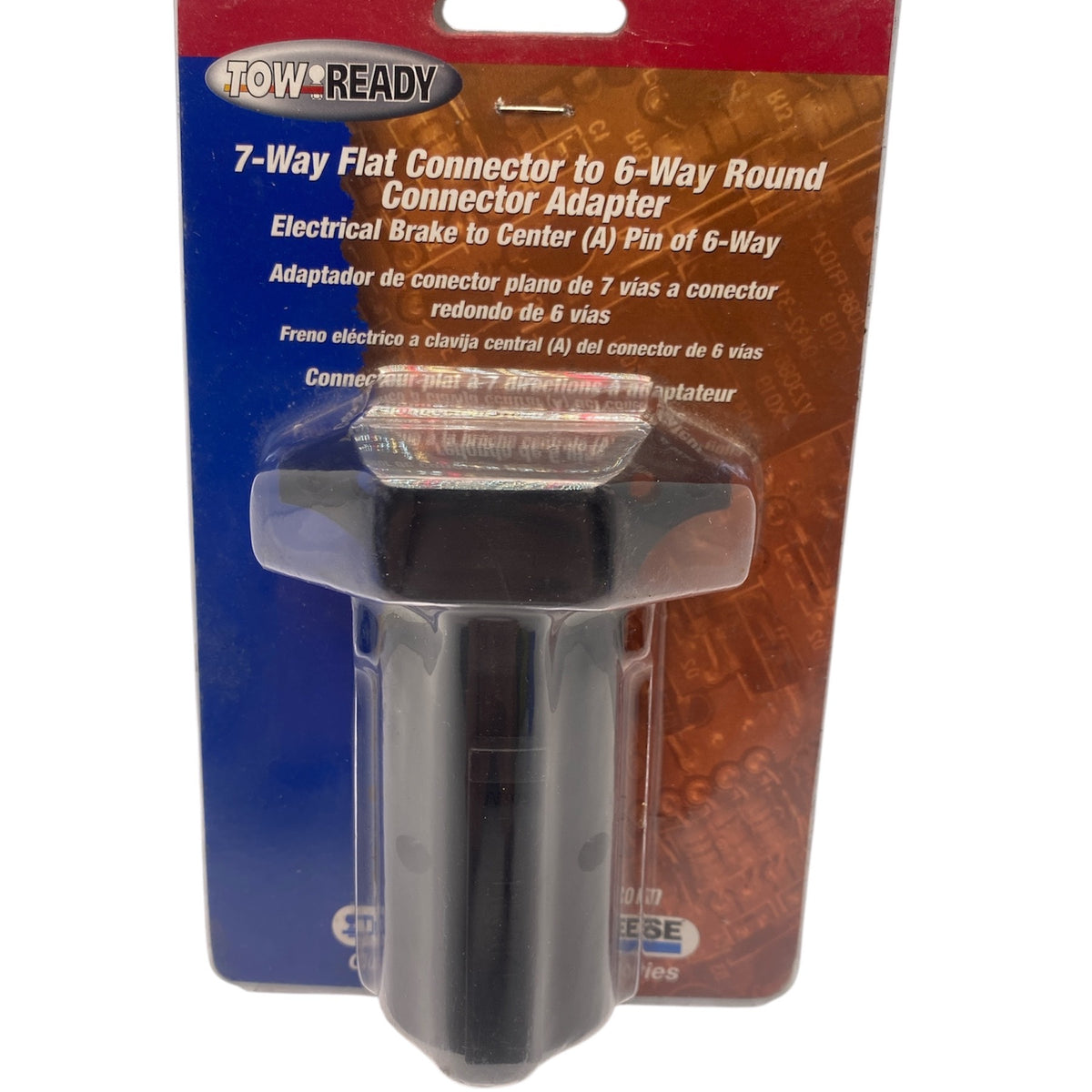 Tow Ready 118708 Trailer Connector Adapter – 7-Blade to 6-Round Plug ...
